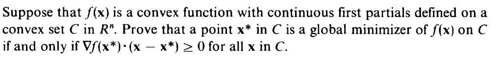 Solved Suppose that f(x) is a convex function with | Chegg.com