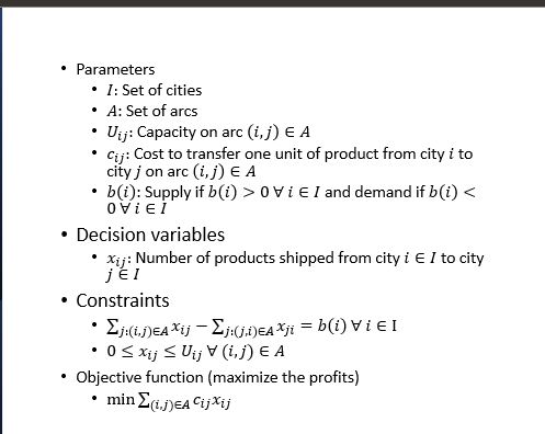 - Formulate a network optimization problem using | Chegg.com