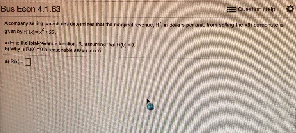 Solved Bus Econ 4 1 63 Question Help In Dollars Per Unit