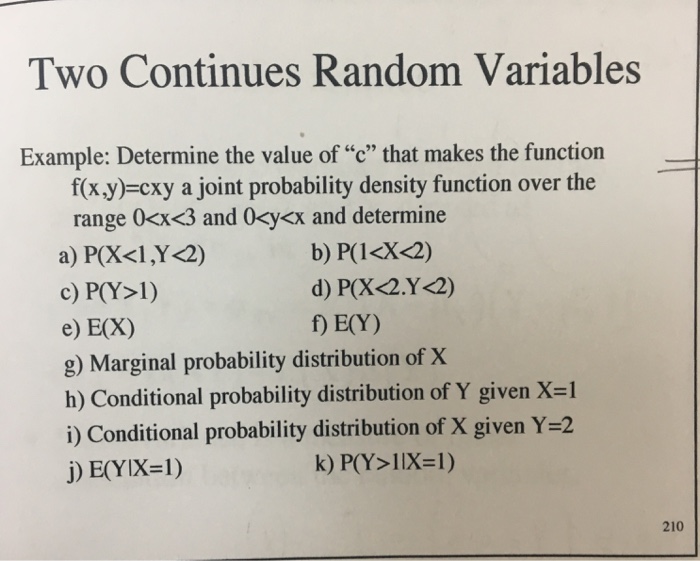Solved Determine the value of "c" that makes the function | Chegg.com