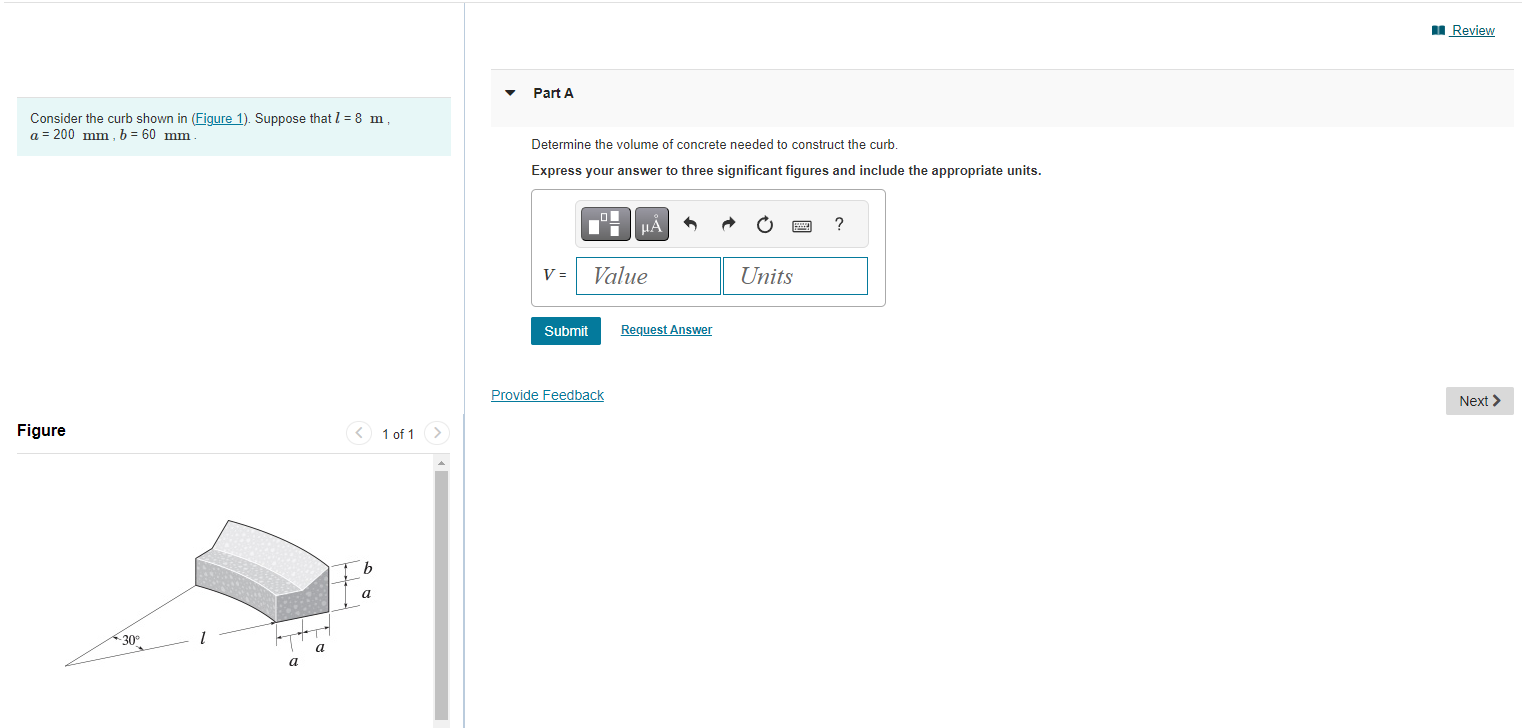 Solved Consider the curb shown in (Figure 1). Suppose that | Chegg.com
