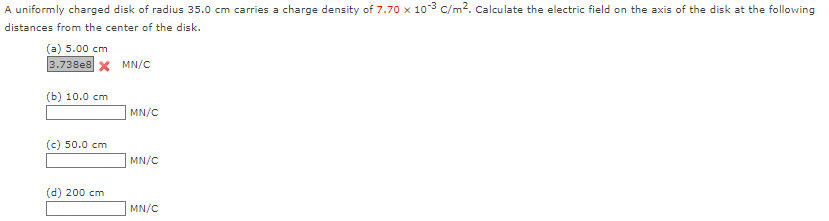 Solved A uniformly charged disk of radius 35.0 cm carries a | Chegg.com