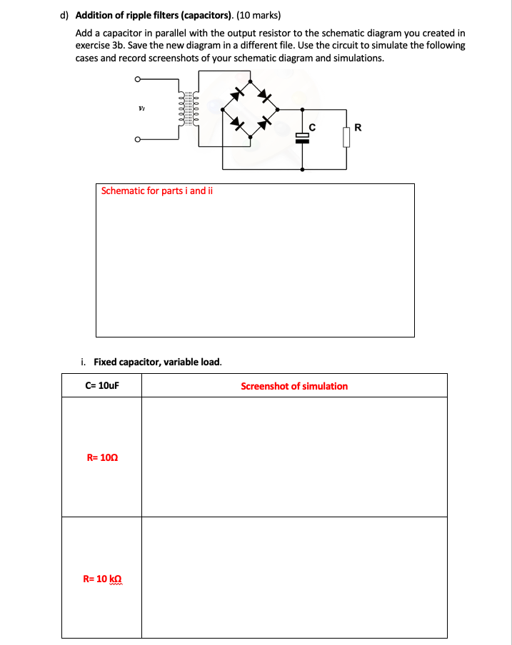 Solved 3. Simulation of rectifying circuits (30 marks) | Chegg.com