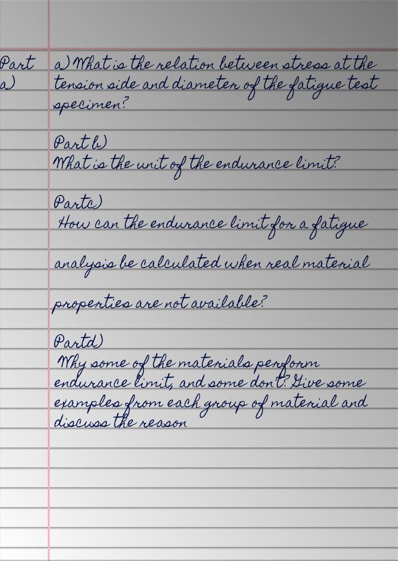 Solved Part a What is the relation between stress at the | Chegg.com