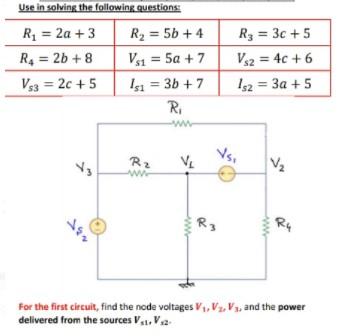 Solved Use in solving the following questions R = 2a +3 R = | Chegg.com