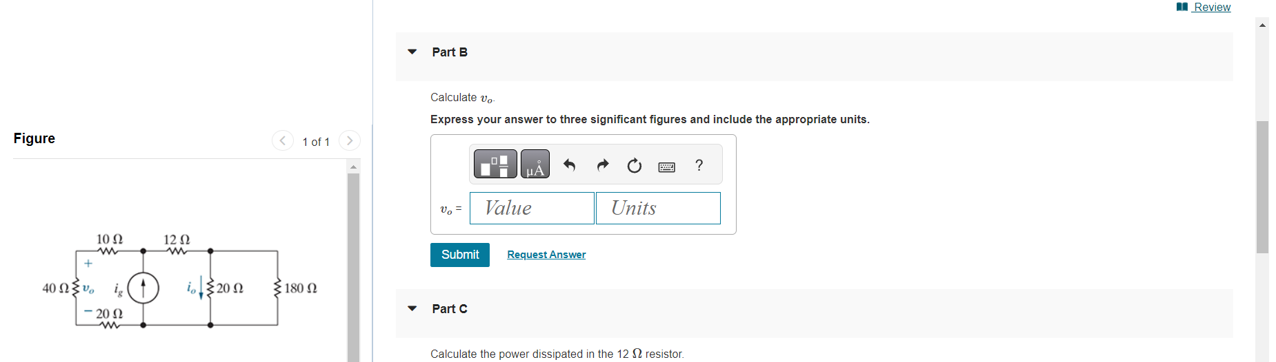 Solved For the current-divider circuit in (Figure 1) | Chegg.com