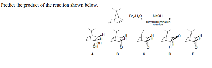 Solved Predict the product of the reaction shown below. | Chegg.com
