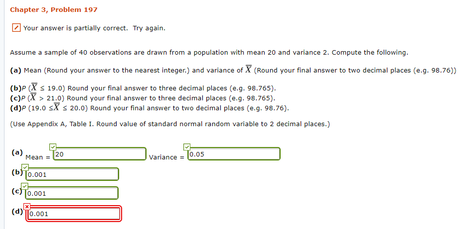 Solved Chapter 3, Problem 197 Your answer is partially | Chegg.com
