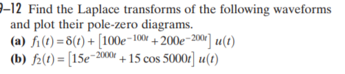 Solved 9-12 Find the Laplace transforms of the following | Chegg.com