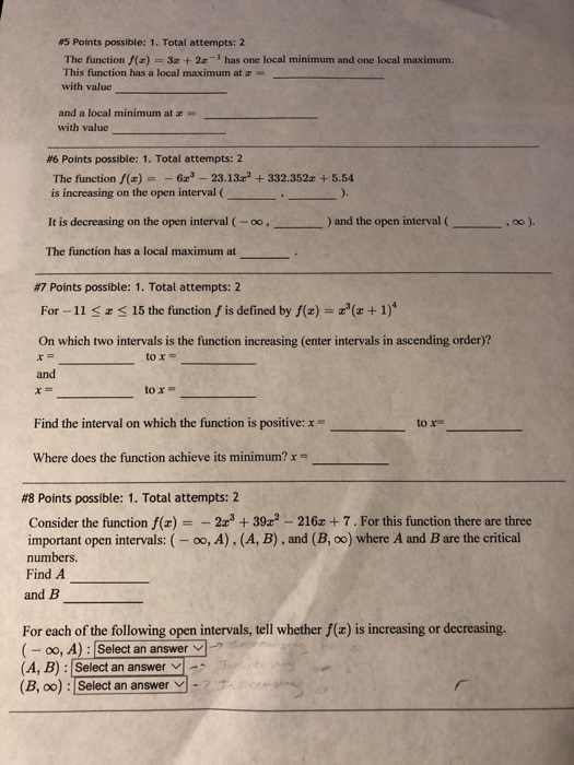 Solved #5 Points possible: 1 . Total attempts: 2 The | Chegg.com