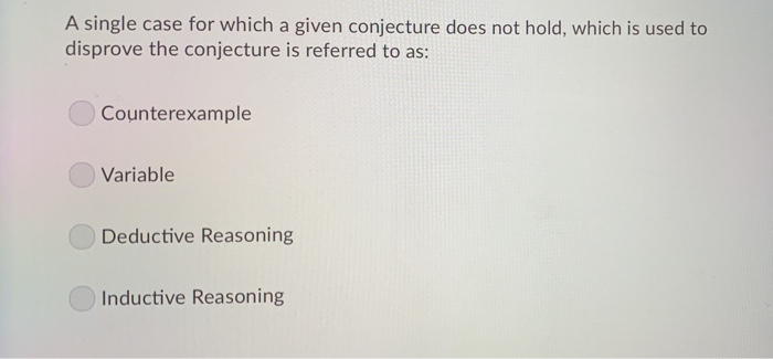 Solved A Single Case For Which A Given Conjecture Does Not 