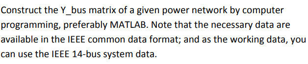 Description of the IEEE Common Data Format Partial | Chegg.com