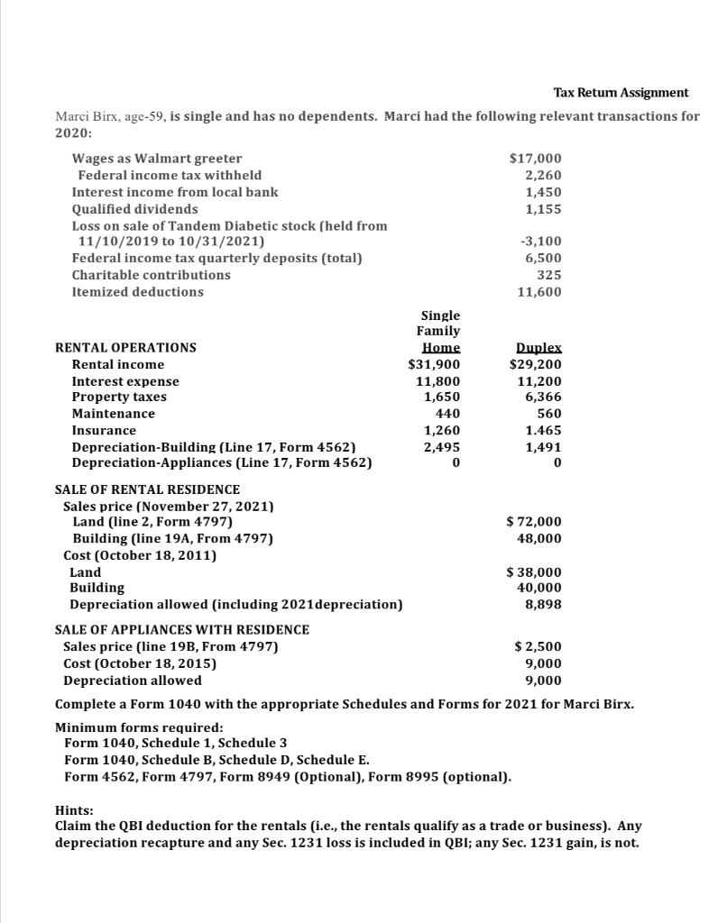 Solved 1040-SR Department of the Treasury - Internal Revenue | Chegg.com