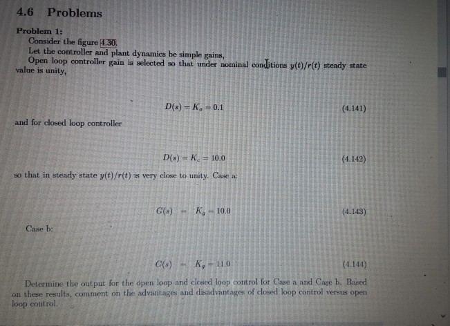Solved 4.6 Problems Problem 1: Consider the figure 4.30. Let | Chegg.com