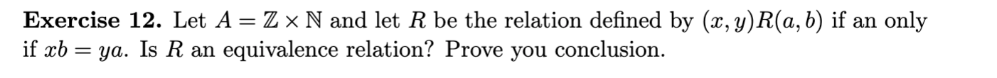 Solved Exercise 21. Let R be the relation defined on page 1 | Chegg.com
