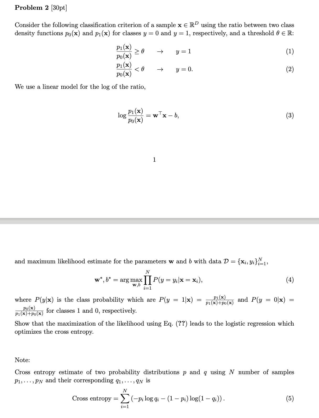 Solved 해법 보기Problem 2 [30pt]Consider the following | Chegg.com