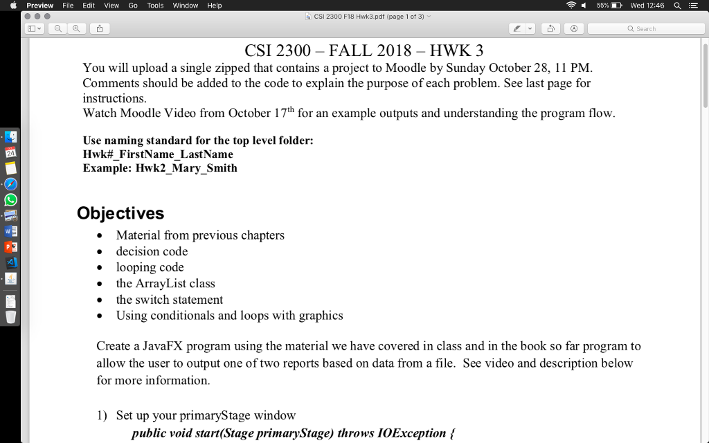 Preview File Edit View Go Tools Window Help CSI 2300 | Chegg.com