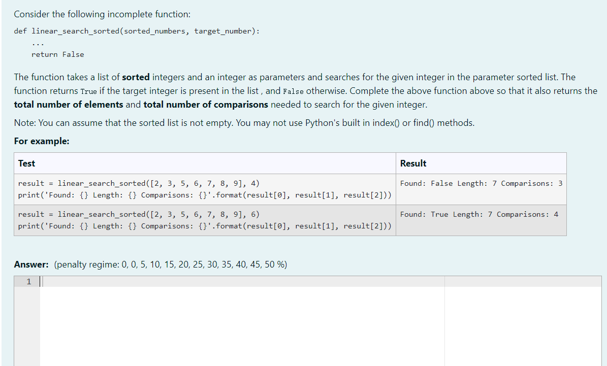 Solved Consider the following incomplete function: def | Chegg.com