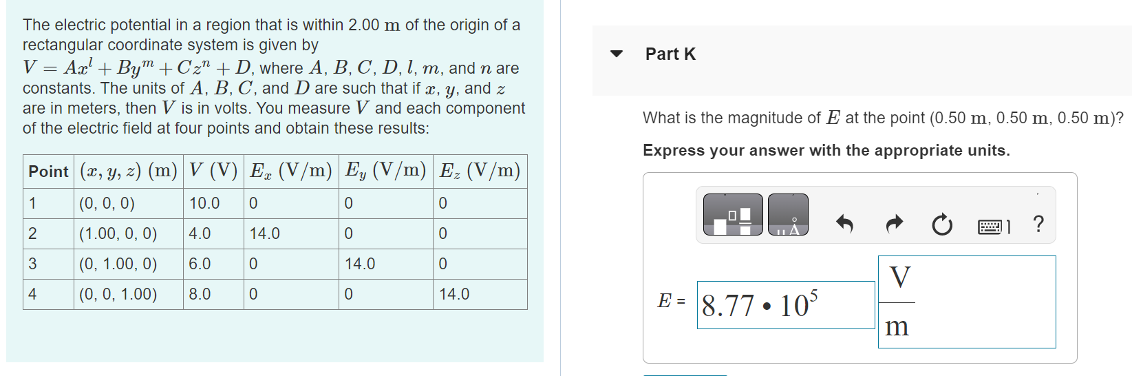 Solved A point charge q1=4.00nC is placed at the origin, and | Chegg.com
