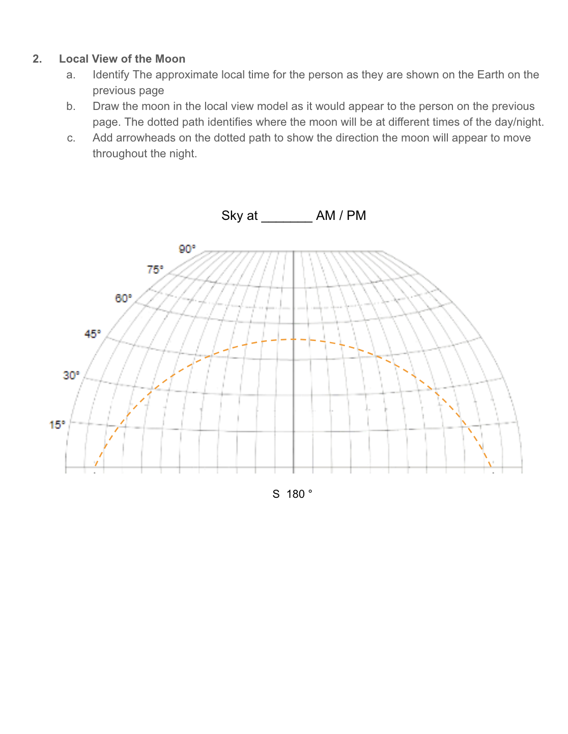 Solved 1. Lunar Phases a. Add the terminator to the moon and | Chegg.com
