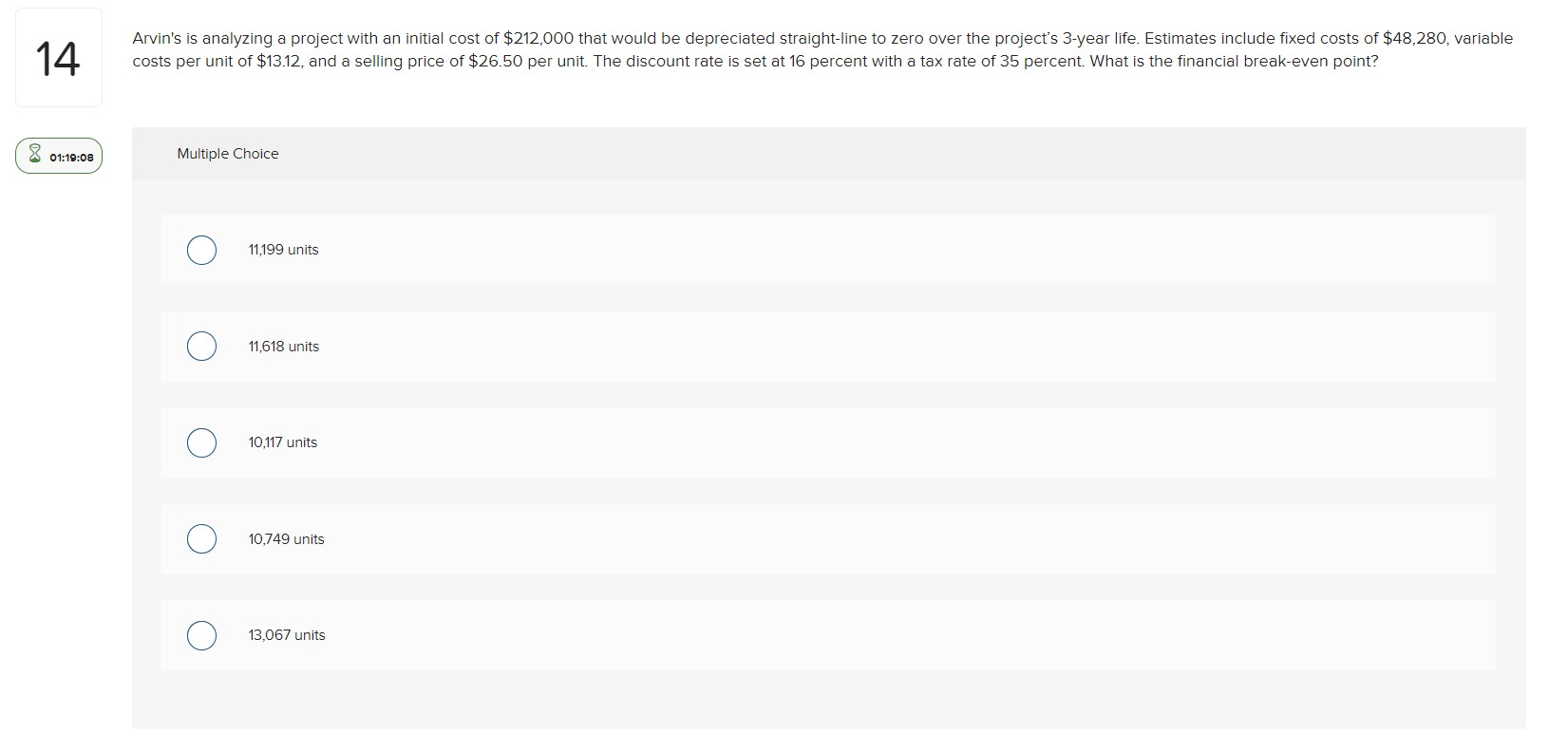 Solved rvin's is analyzing a project with an initial cost of | Chegg.com