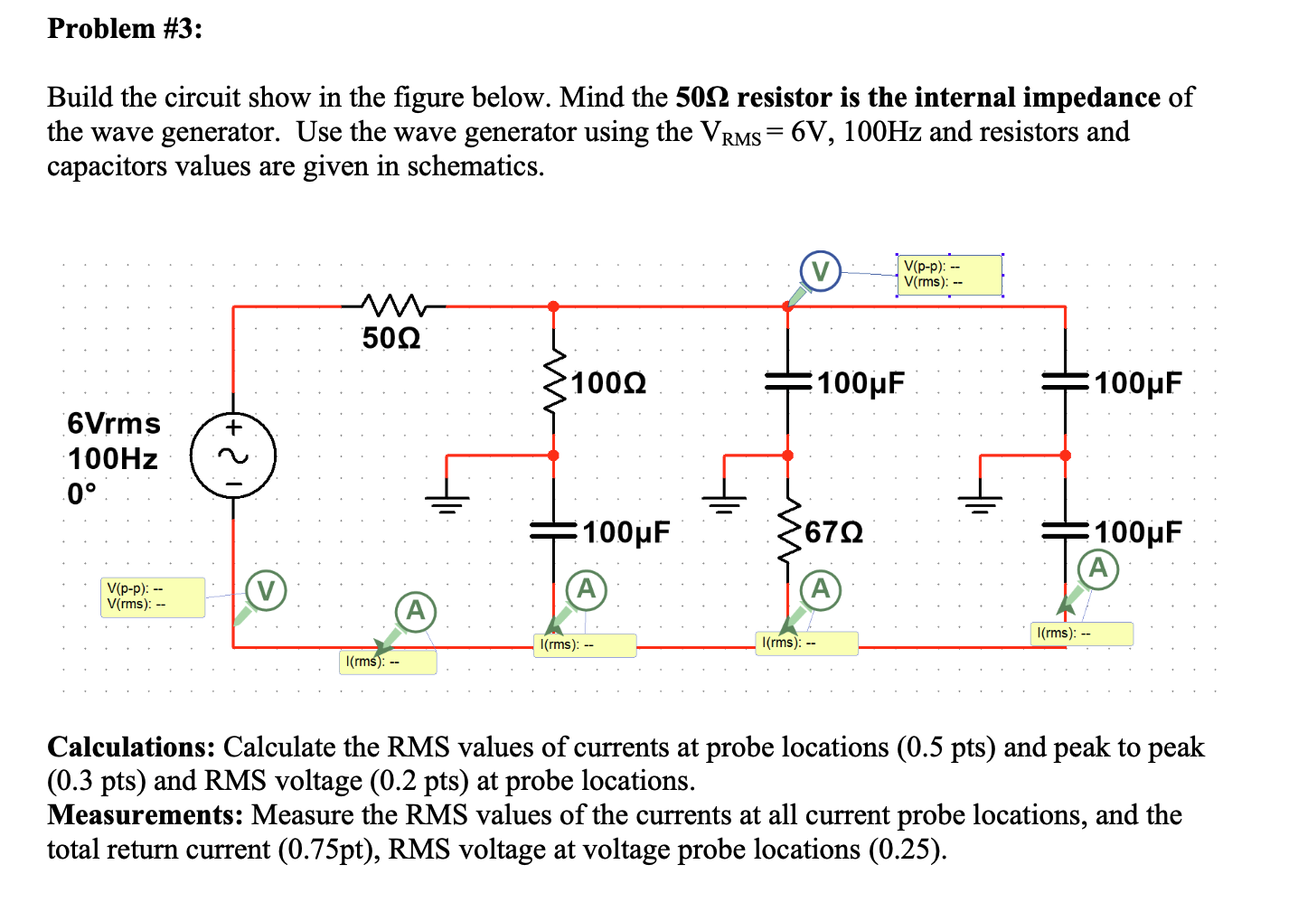 Solved Problem \#3:Build the circuit shown in the figure | Chegg.com
