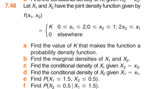 Solved Let X1 ﻿and X2 ﻿have the joint density function given | Chegg.com