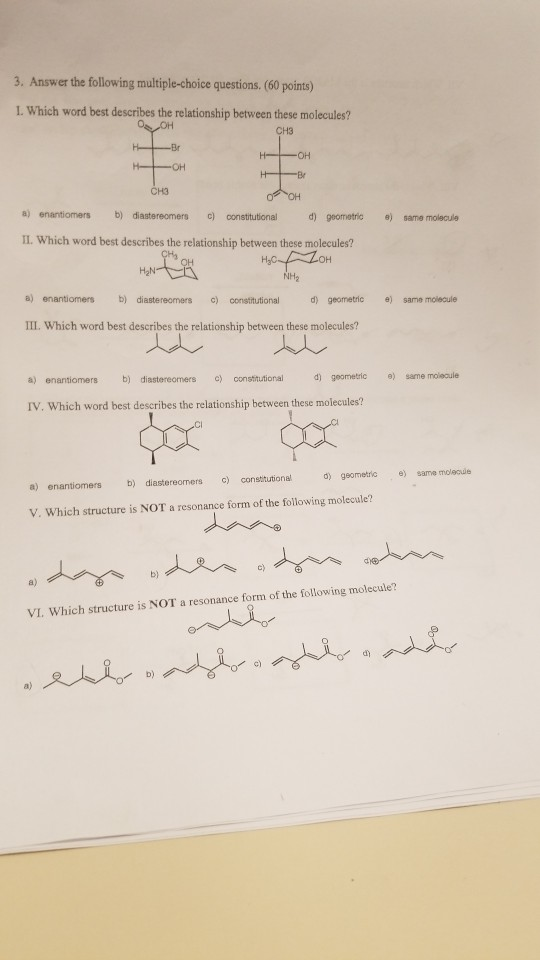 Solved 3. Answer the following multiple-choice questions. | Chegg.com