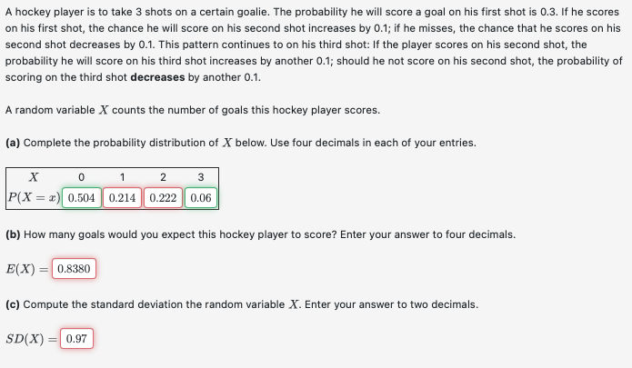 Solved The answers in the red boxes are incorrect. I need | Chegg.com