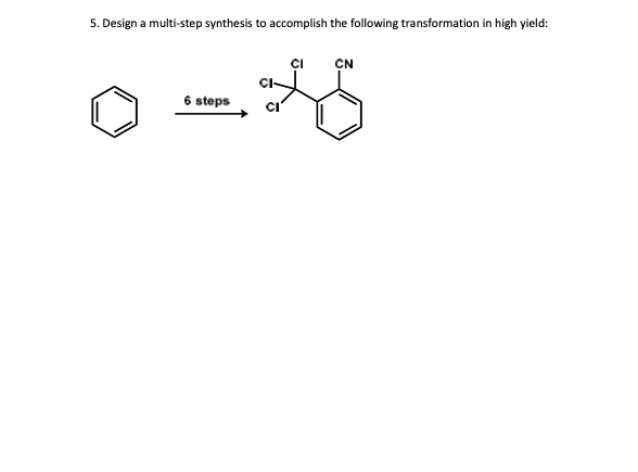 Solved Design a multi-step synthesis to accomplish the | Chegg.com