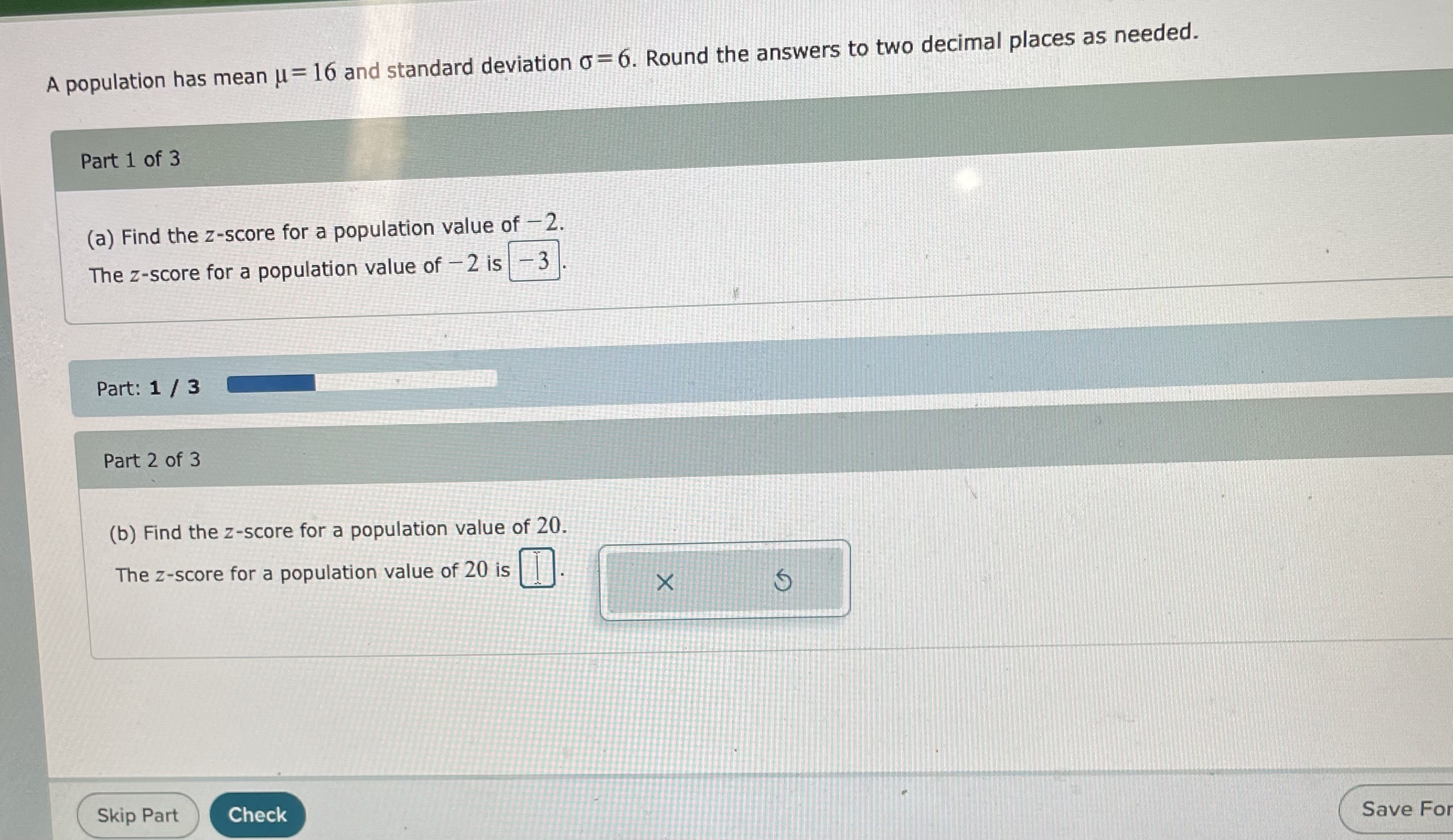 Solved A population has mean μ=16 ﻿and standard deviation | Chegg.com
