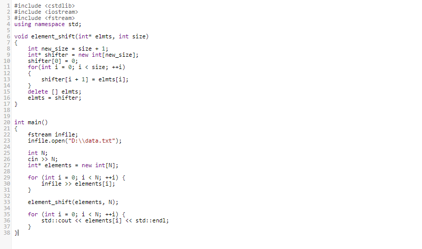 Solved 9.12: Element Shifter Write a function that accepts | Chegg.com