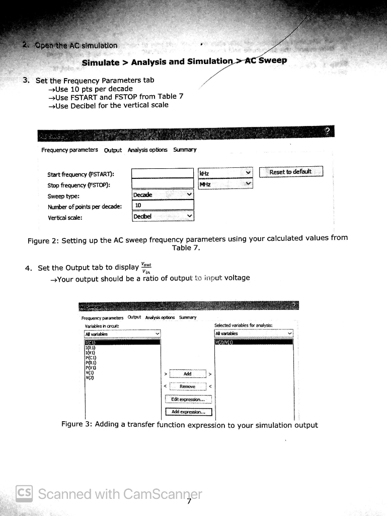 Solved Part 2 - Simulation Create an AC simulation of the | Chegg.com