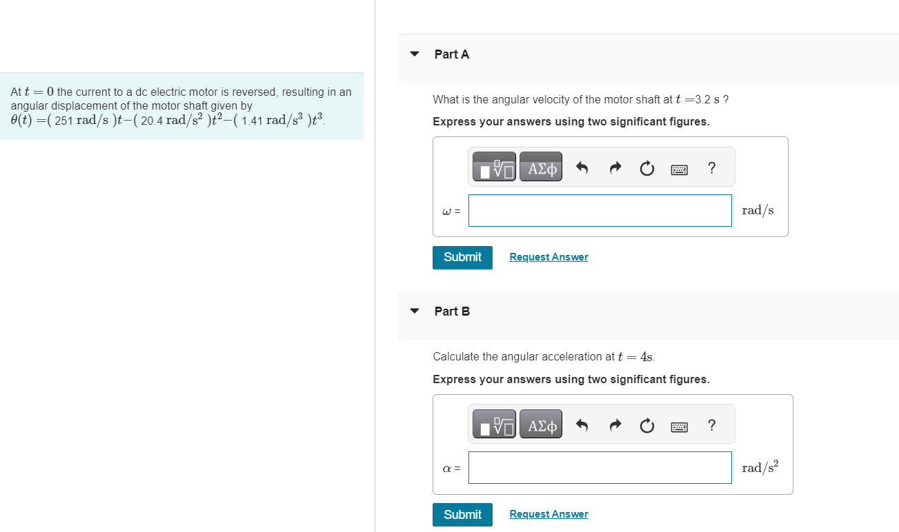 Solved PART C - Calculate the average angular acceleration | Chegg.com