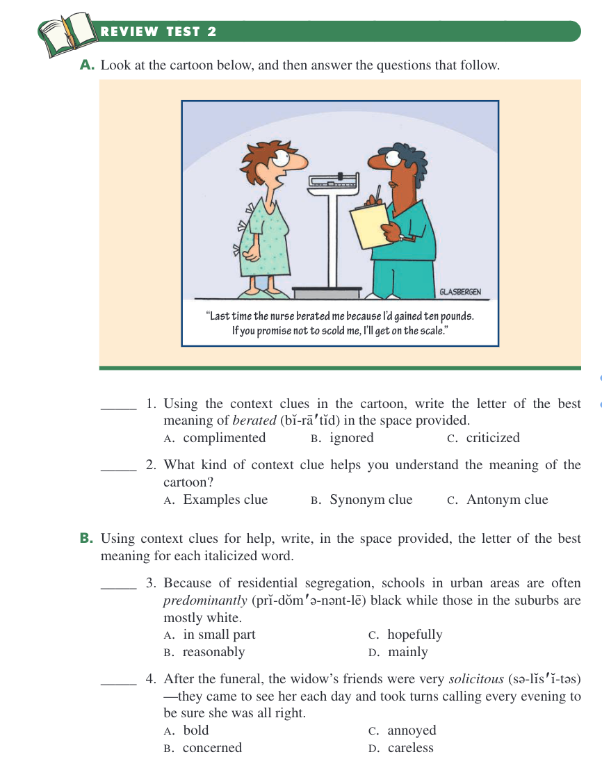 A. Look at the cartoon below, and then answer the | Chegg.com