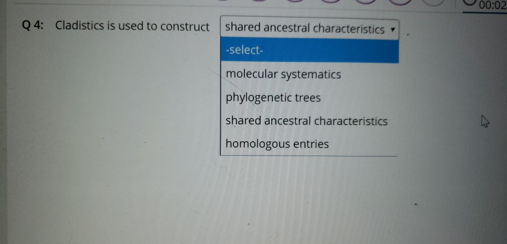Solved which one is the correct one? shared ancestral | Chegg.com