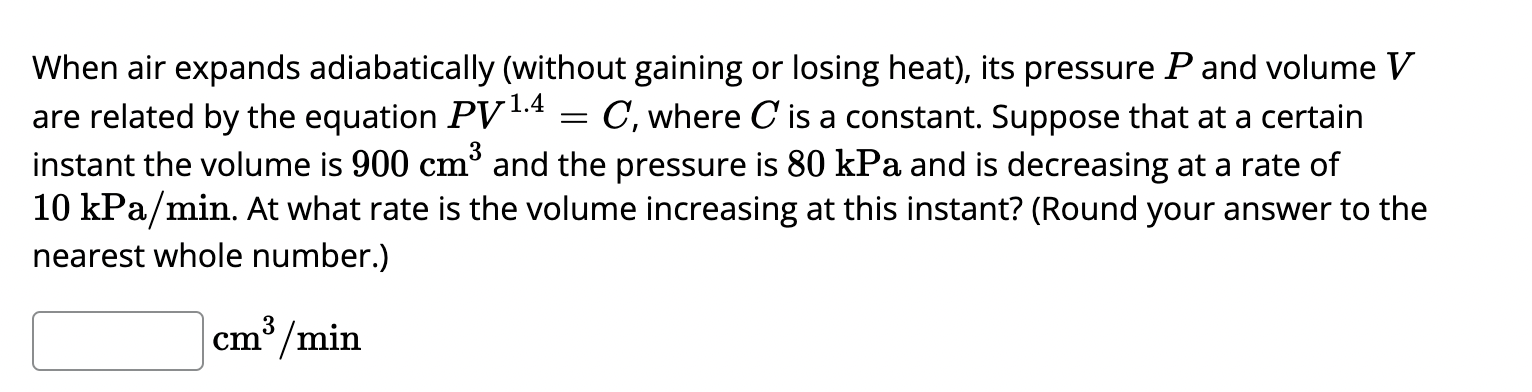 Solved When air expands adiabatically (without ﻿gaining or | Chegg.com