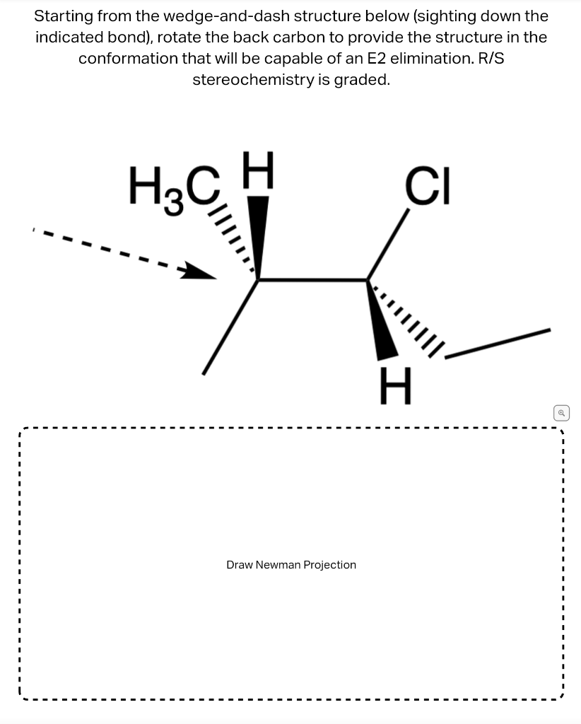 Solved Starting from the wedge-and-dash structure below | Chegg.com