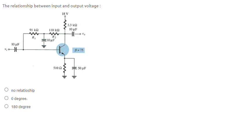 Solved The relationship between input and output voltage : | Chegg.com