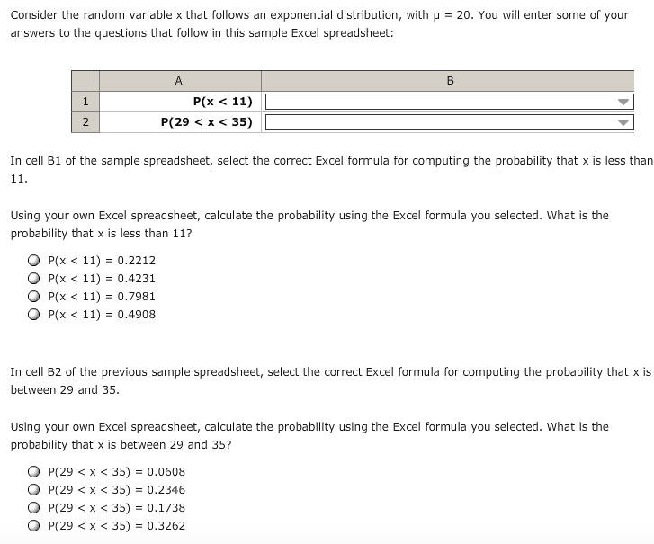Solved Consider The Random Variable X That Follows An