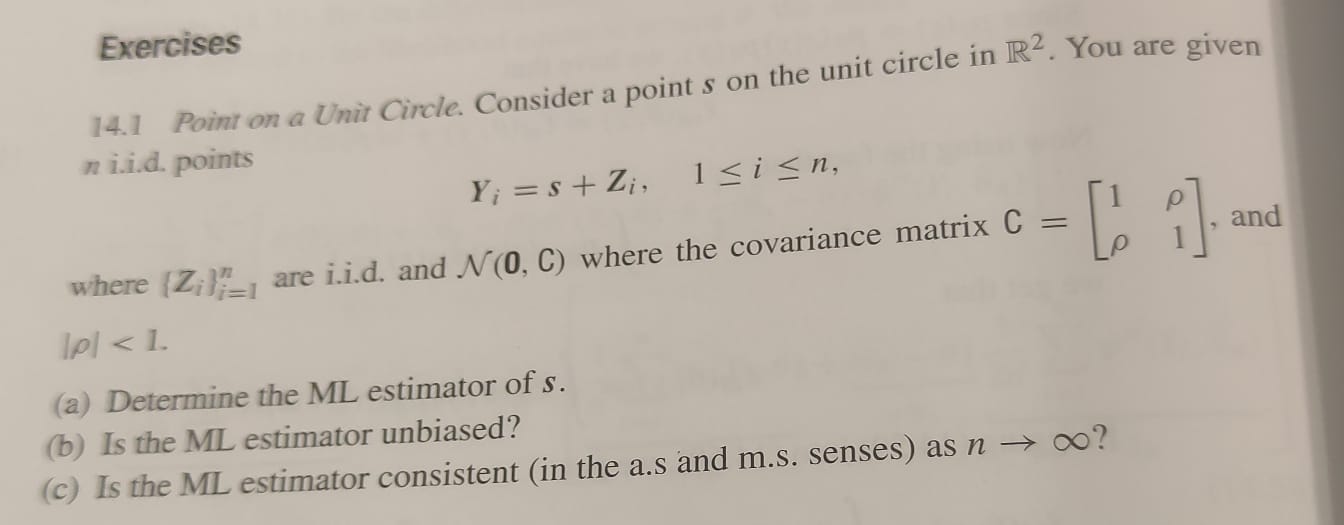 Solved Exercises 14.1 Point on a Unit Circle. Consider a | Chegg.com