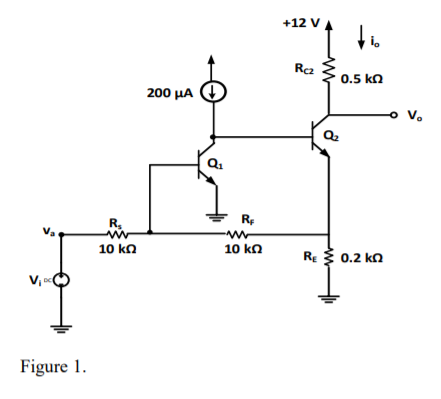 Solved Use the T-method to find ), for the amplifier in | Chegg.com