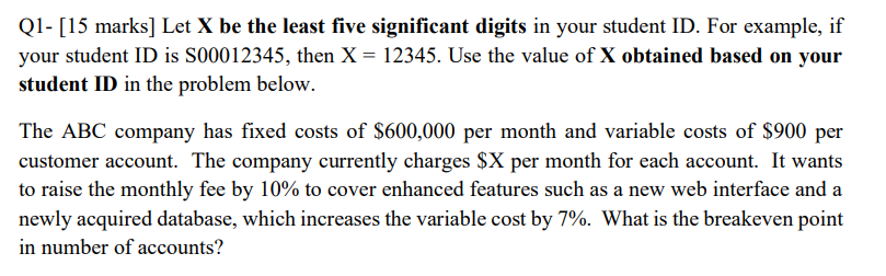 Solved Solve without using Excel, X = 12345 , and show all | Chegg.com