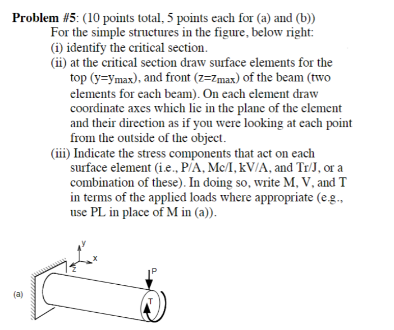 Problem #5: (10 points total, 5 points each for (a) | Chegg.com