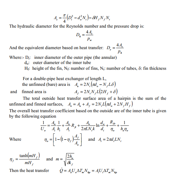DESIGN PROJECT 7.2 Oil Cooler with Bare Inner Tube | Chegg.com