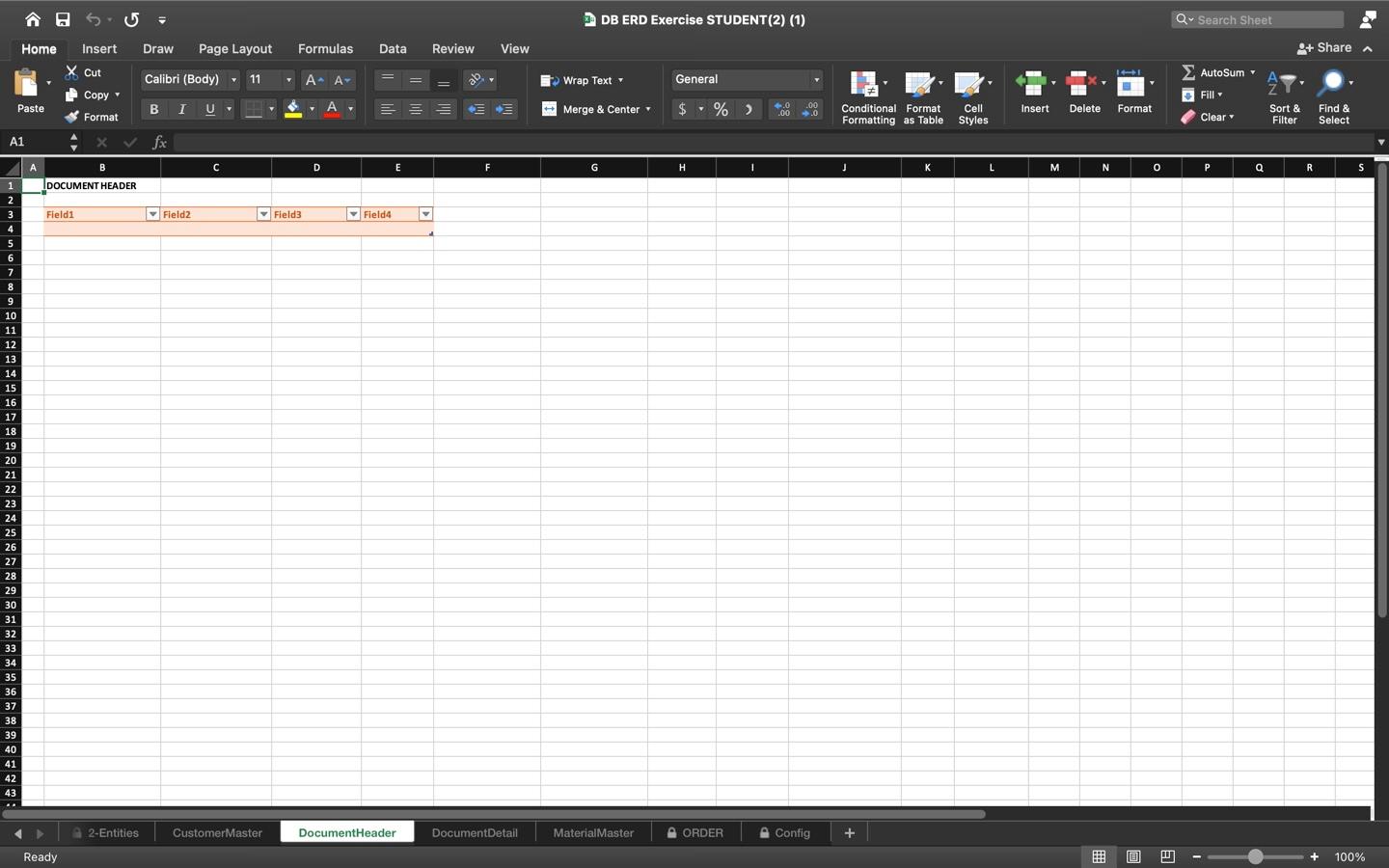 D 4.0 Organization of Elements in Entities with | Chegg.com