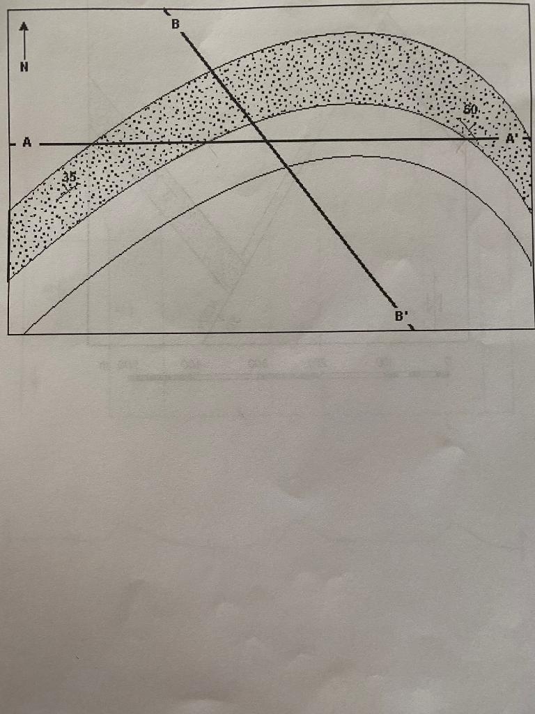 Solved draw a cross section for A-A' and B-B' on a piece of | Chegg.com