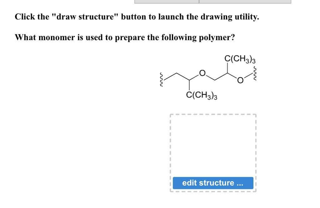 Solved Click the "draw structure" button to launch the | Chegg.com