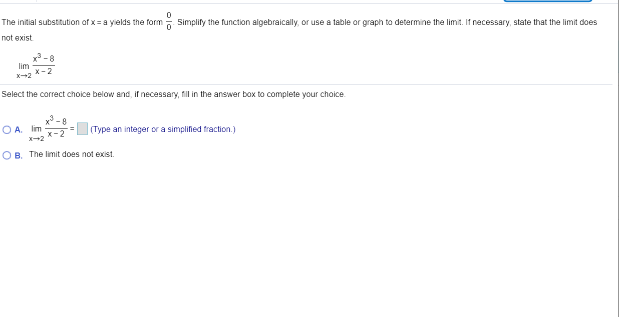 Solved The Initial Substitution Of X A Yields The Form 0 0 Chegg