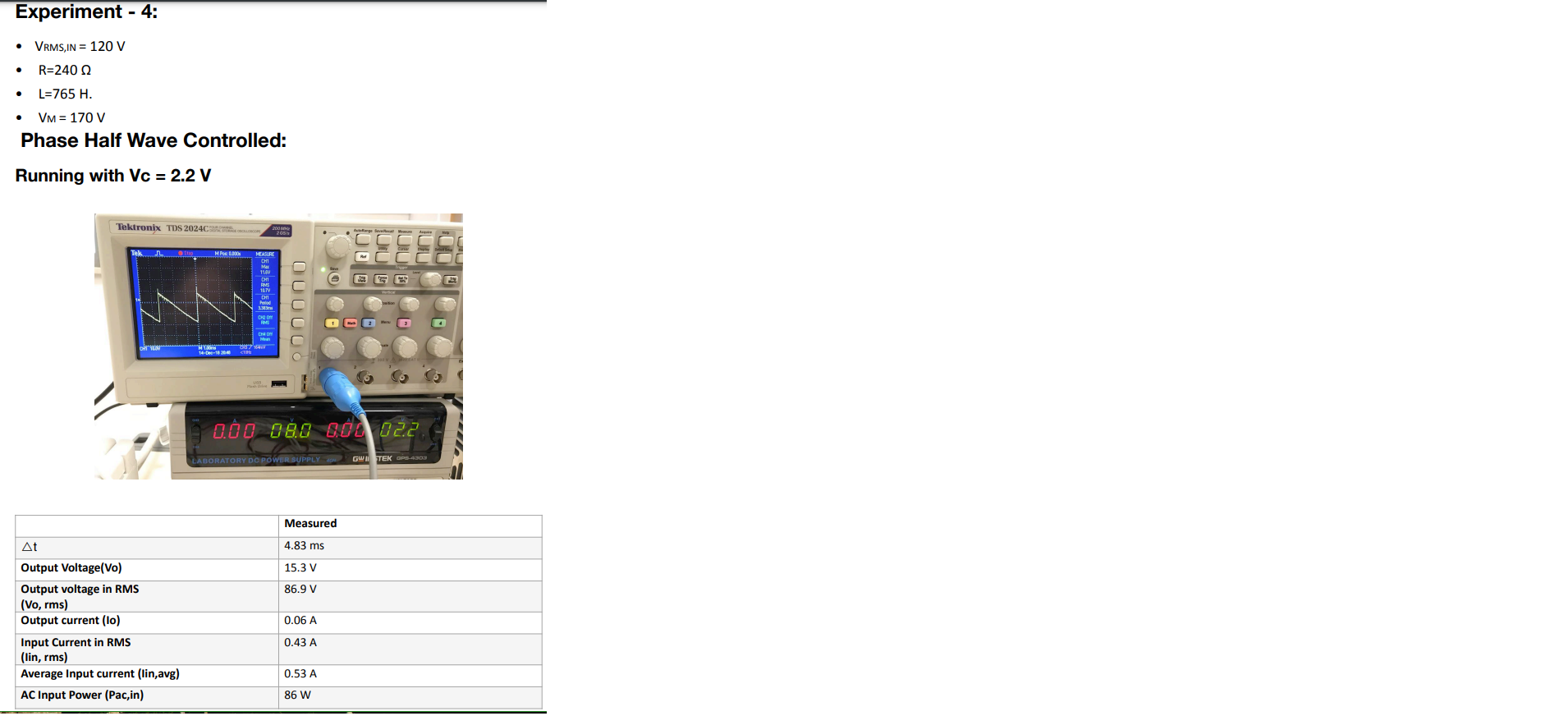 Solved Plot the waveforms (the output voltage and current, | Chegg.com